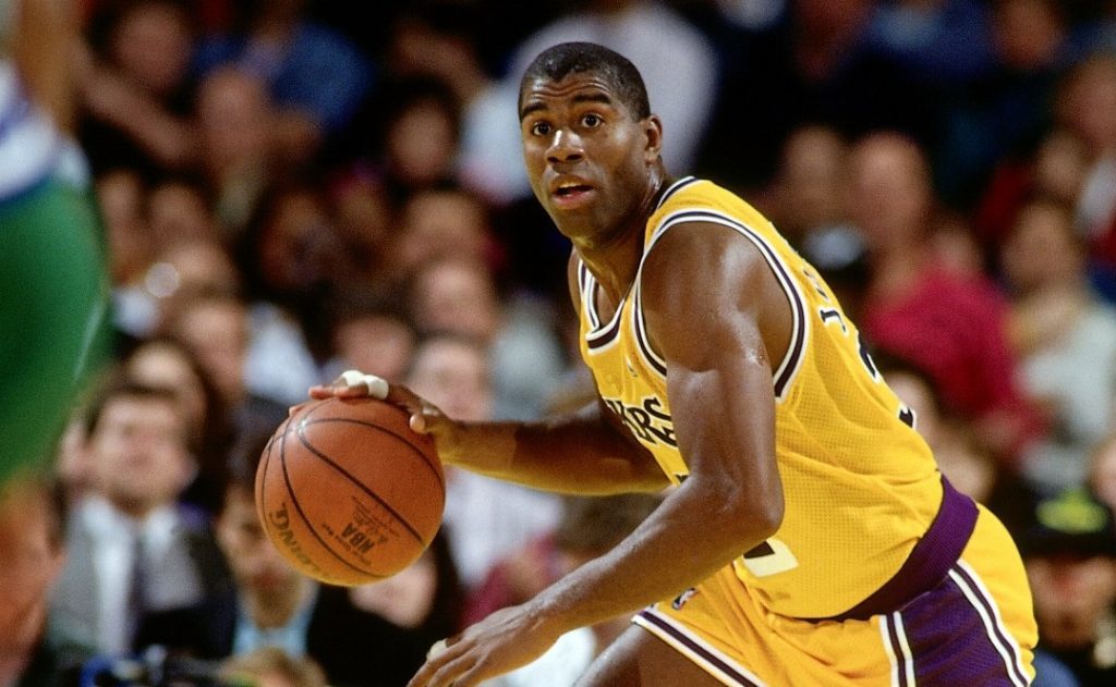 Amerikaanse Basketballer Earvin Johnson Jr. is Magic